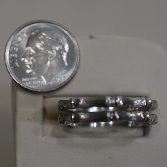 RNG | Jewelry | Sterling Silver 925 Handmade Double Bamboo Ring | Poshmark